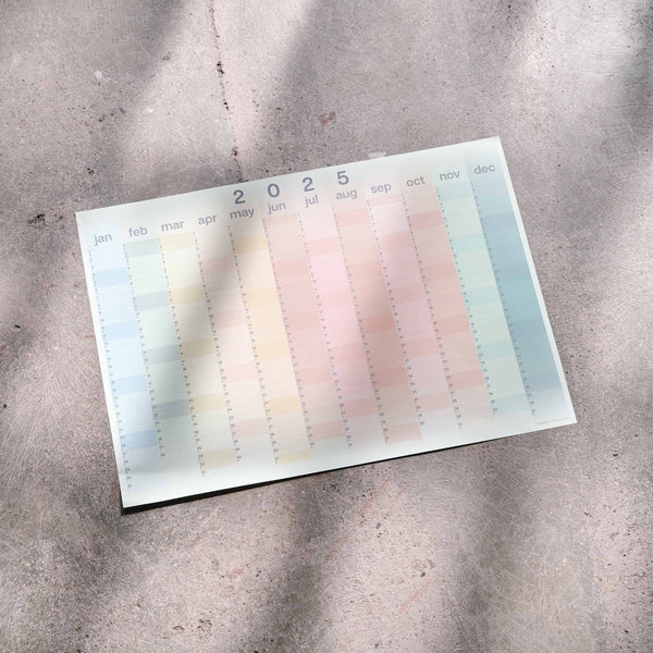 2025 Gradient Colours Wall Planner, A2 Size, Landscape Format ...
